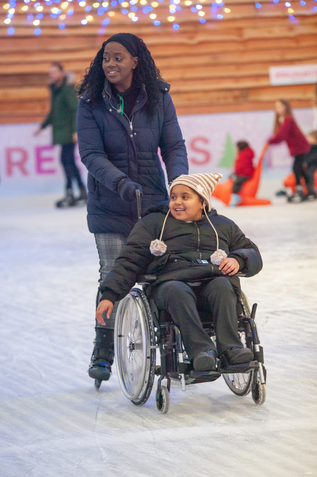 Quiet sessions at festive ice rink!